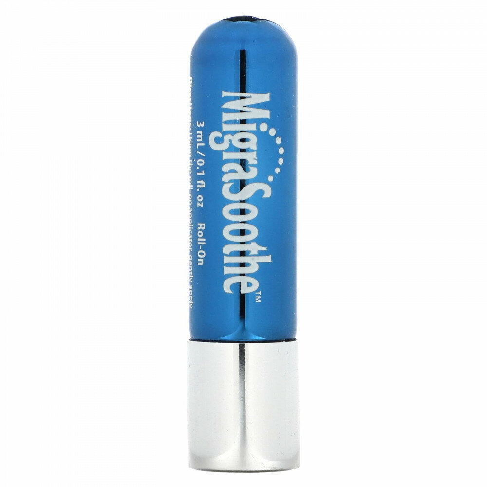 Nature's Life, MigraSoothe, шариковый аппликатор, с ароматом лаванды и перечной мяты, 3 мл (0,1 жидк. унц.)