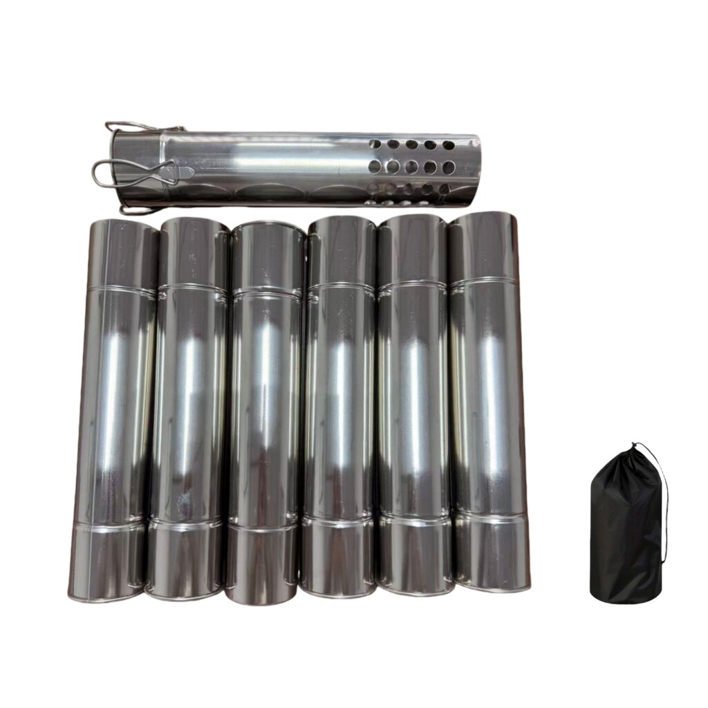 Огнестойкий Дымоход из нержавеющей стали для Походной печи на открытом воздухе с Охлаждающим отверстием для отвода тепла и защиты палатки