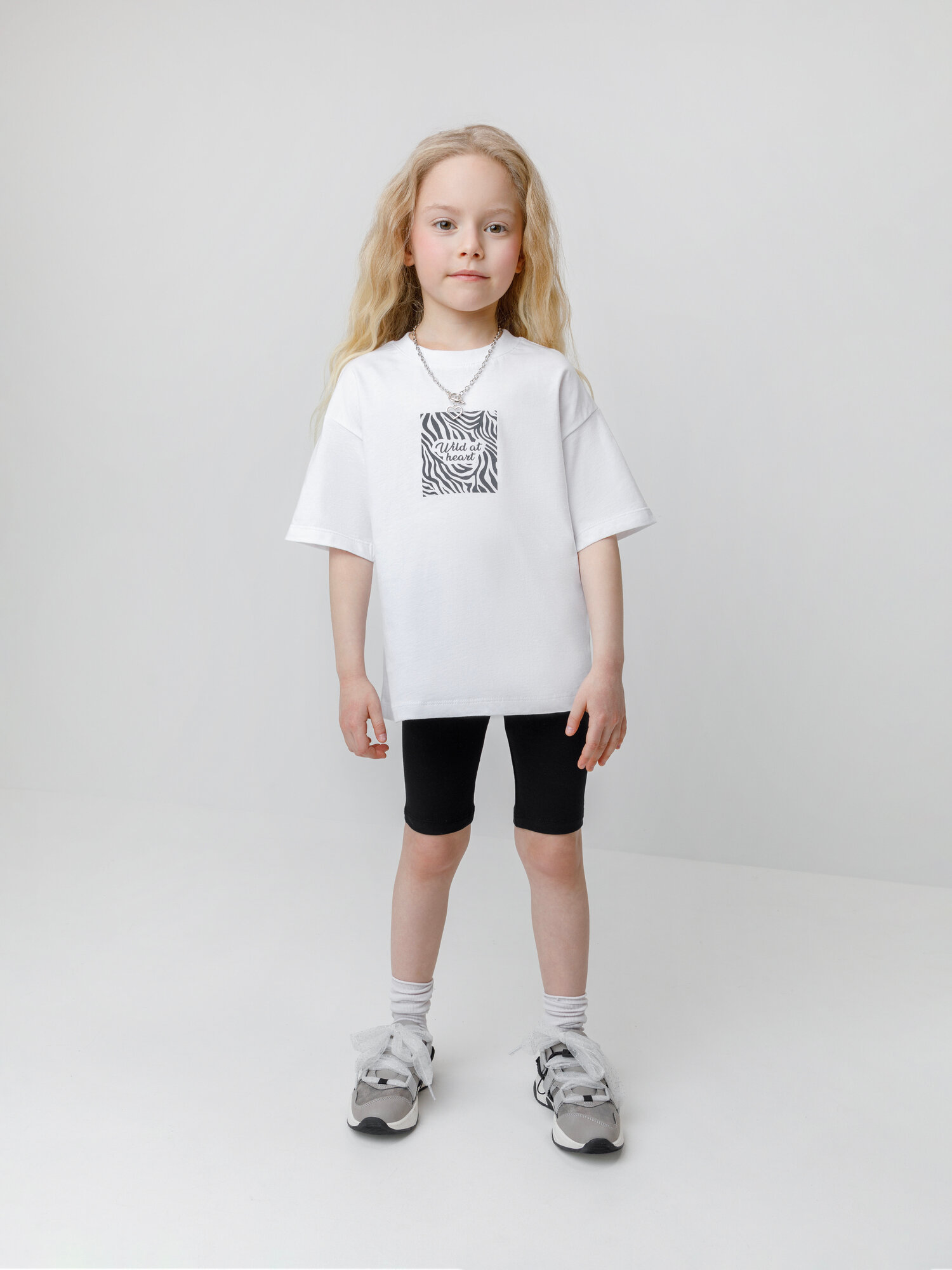 Футболка crockid базовая для девочки, белая