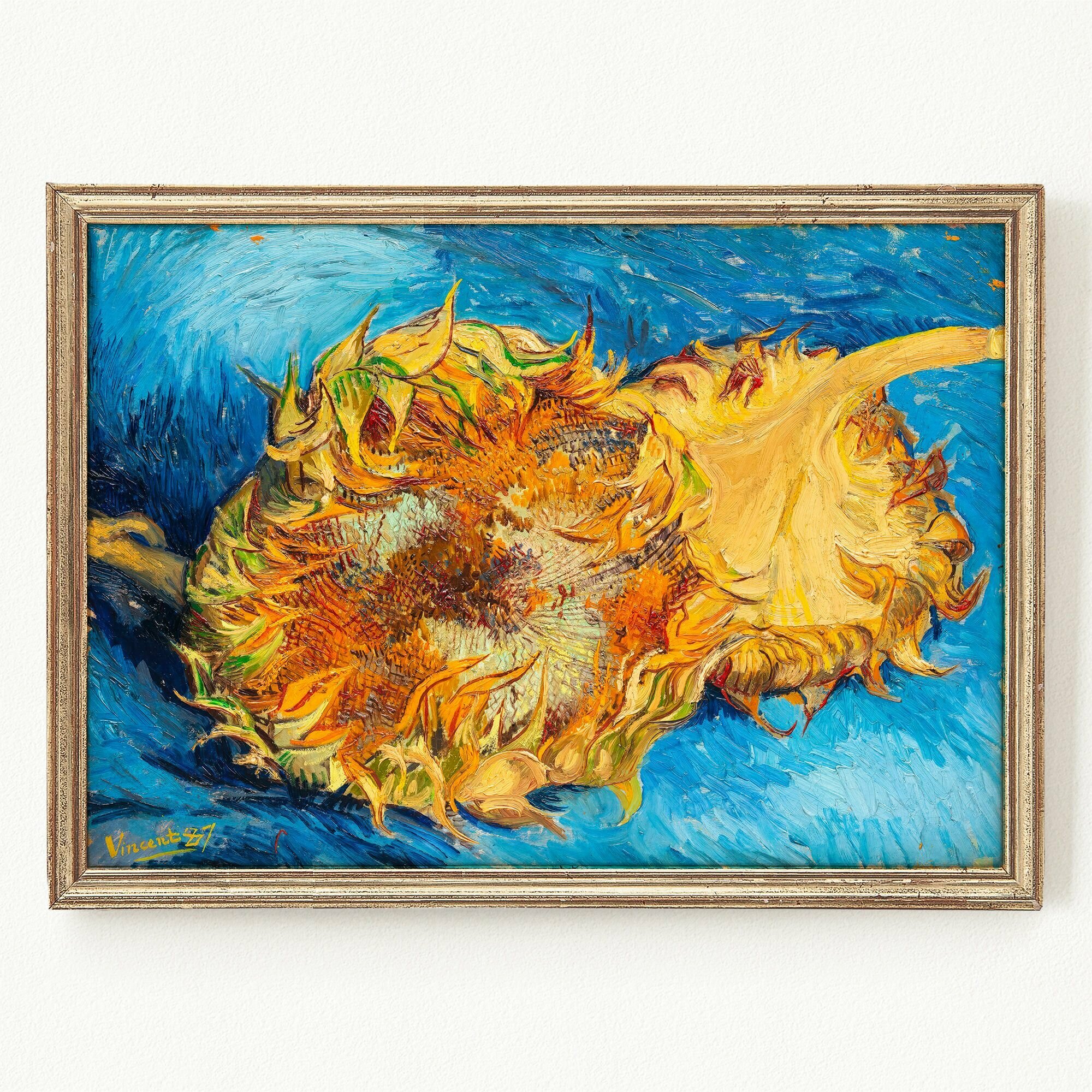 Постер "Подсолнухи - Винсент ван Гог", 21х30 см (без рамки)