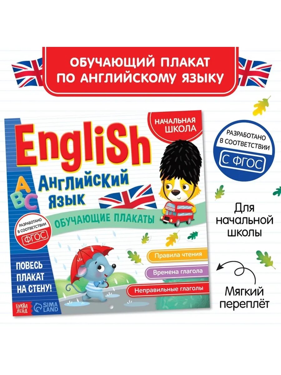 Обучающие плакаты для начинающих изучать английский