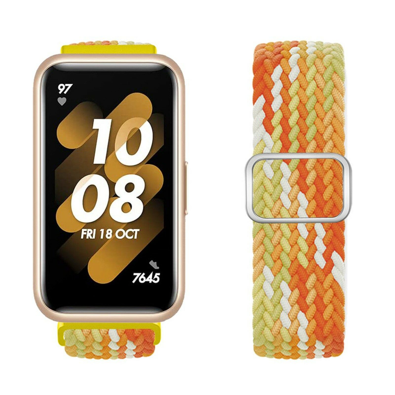 Эластичный тканевый ремешок MyPads для Huawei Band 7, нейлон, регулируемый размер