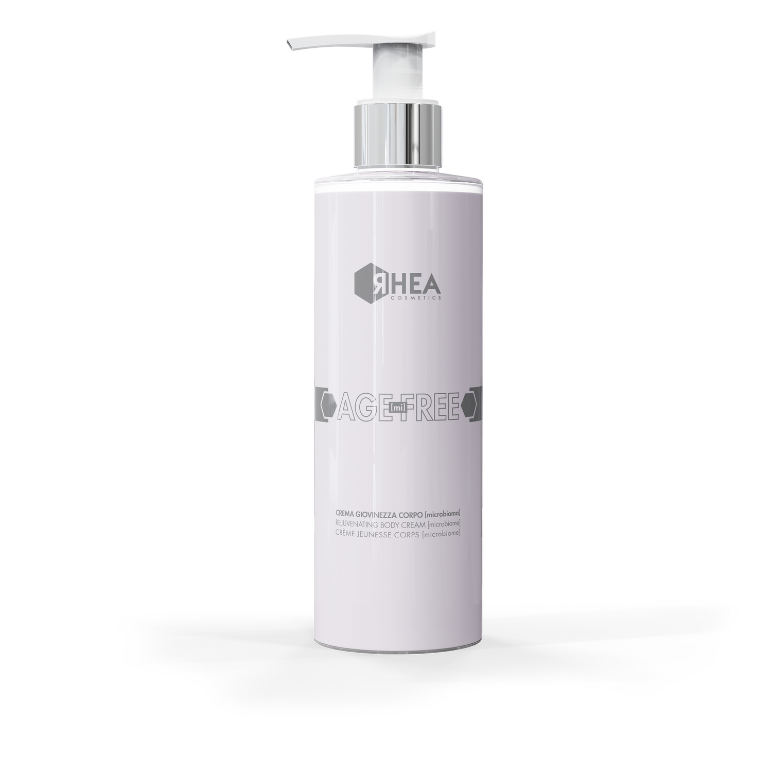 RHEA AgeFree Mi, омолаживающий перфектор для тела, с маслом конопли, без животных продуктов, 200 мл
