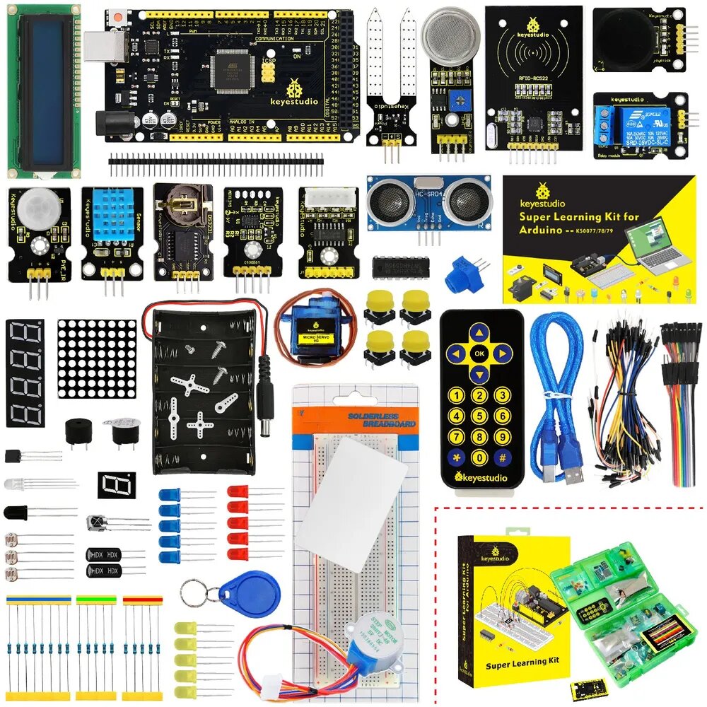 Keyestudio Super Starter Kit для Mega 2560R3 Набор для изучения Arduino