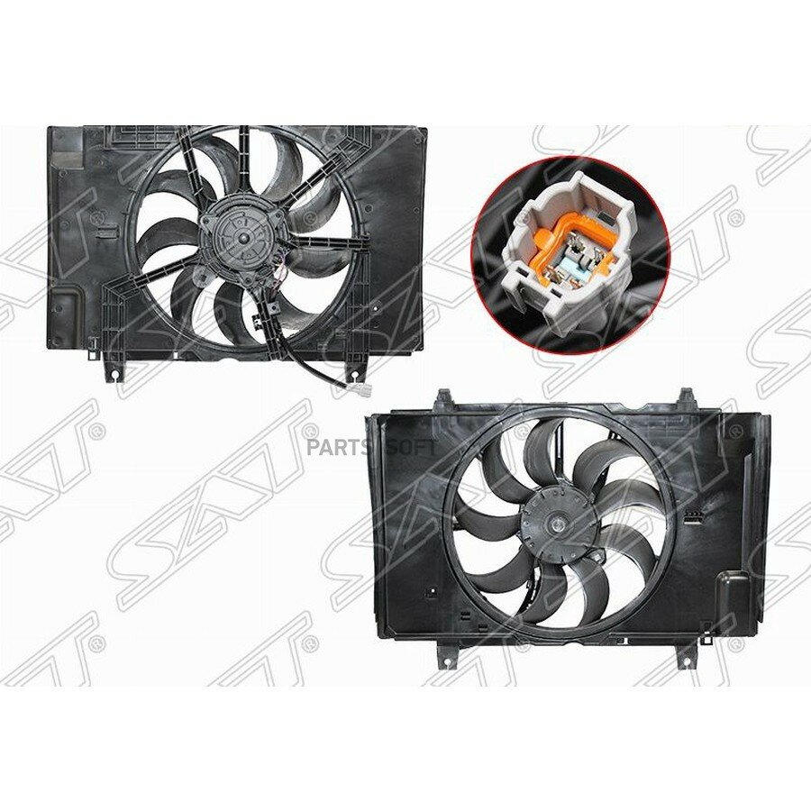 Диффузор Nissan Juke 10-20 от официального дистрибьютора, SAT, артикул STDT152010