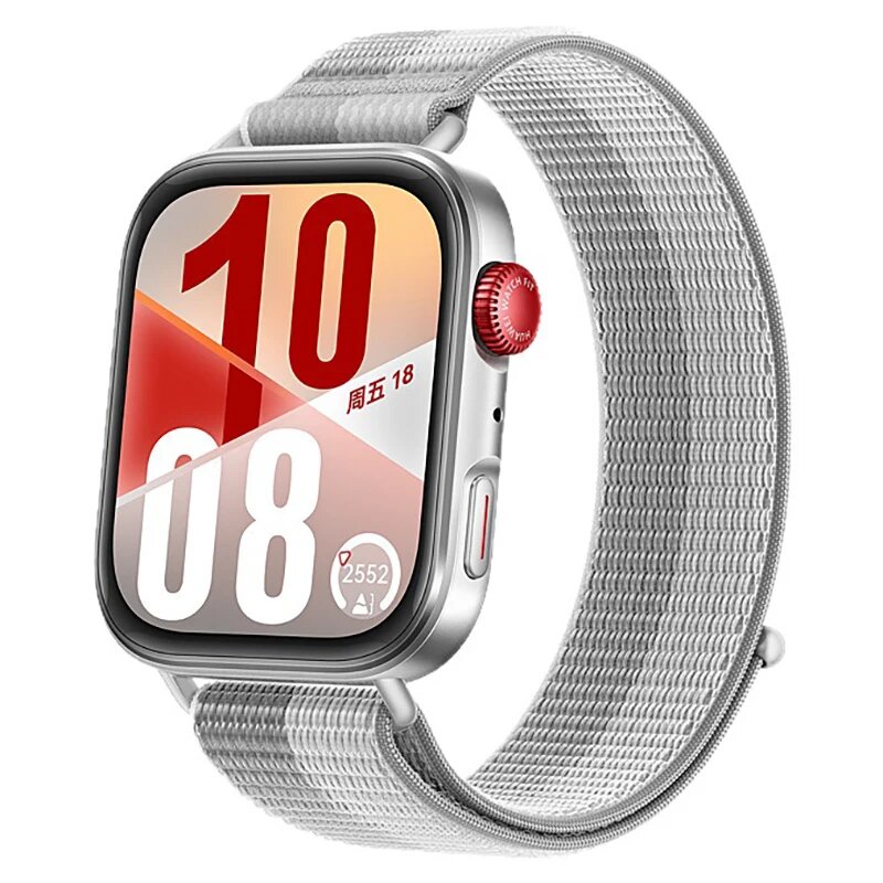 Нейлоновый ремешок для Huawei Watch Fit 5 4 3 Серый, Huawei Fit3, Silver Gray
