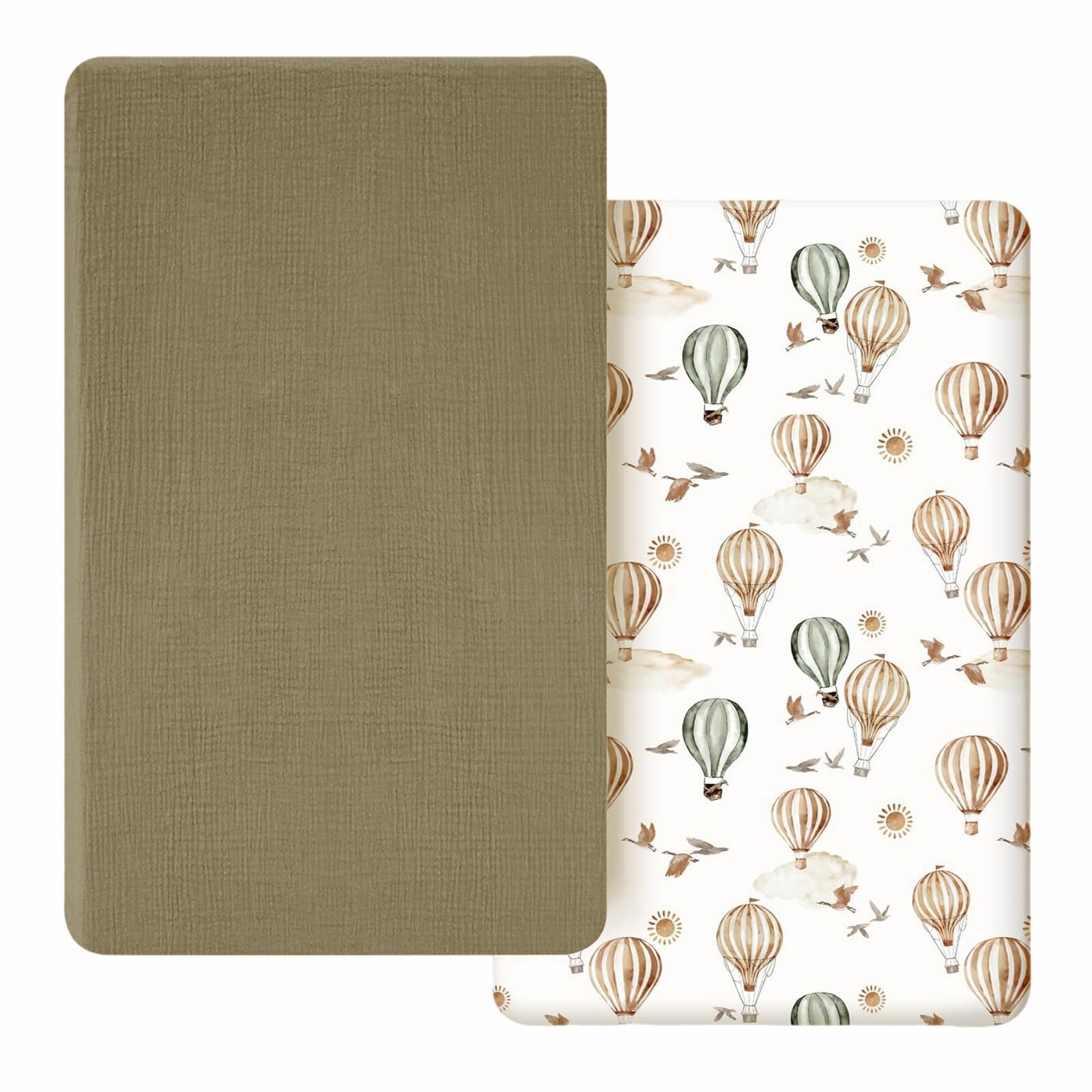 2 шт Дышащие наматрасники для детской кроватки