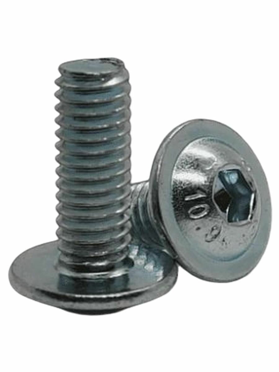 Винт М8 х 25 DIN 7380-2 (ISO 7380-2) с полукруглой головкой (полусфера) и прессшайбой (10.9), 5 шт