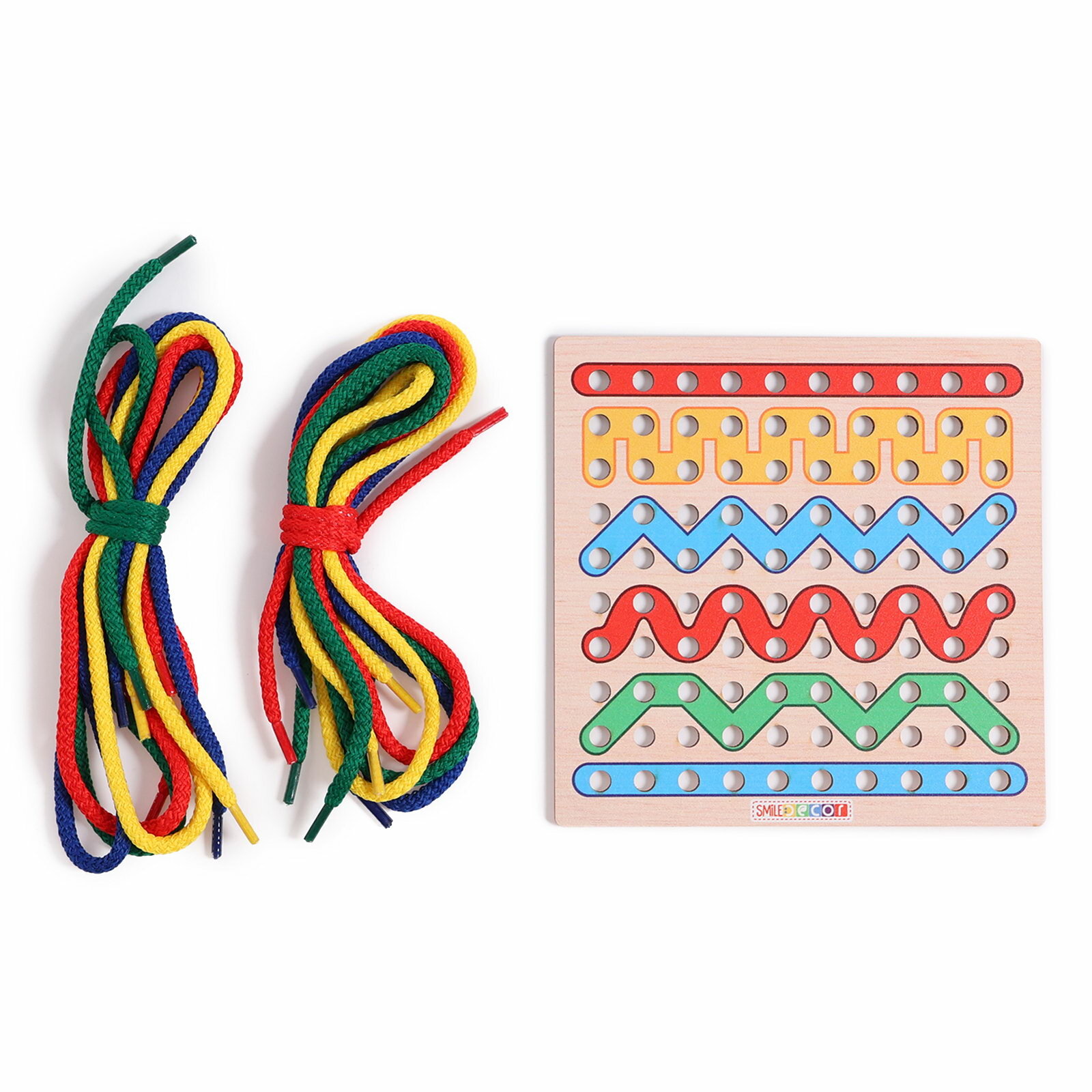 Игра по системе Монтессори "Шнуровка. Линии", возраст: детский