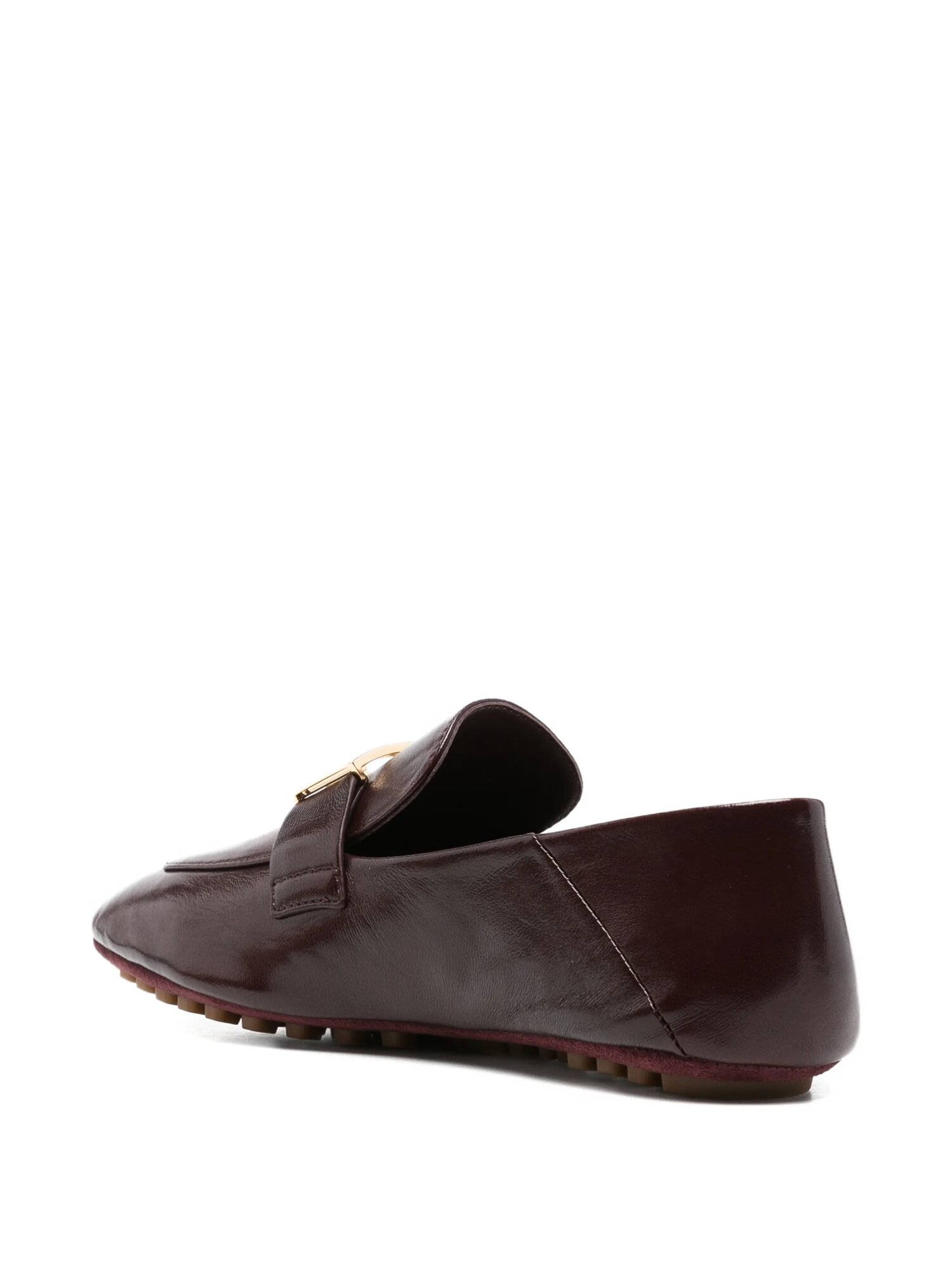 Лоферы FENDI Buckle loafers, размер 40, brown — фото 1