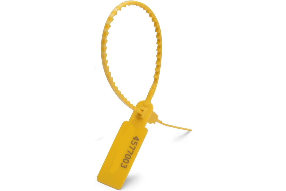 Набор Пломбы пластиковые номерные УП-255, желтые {56276} (10 шт х 2 уп)