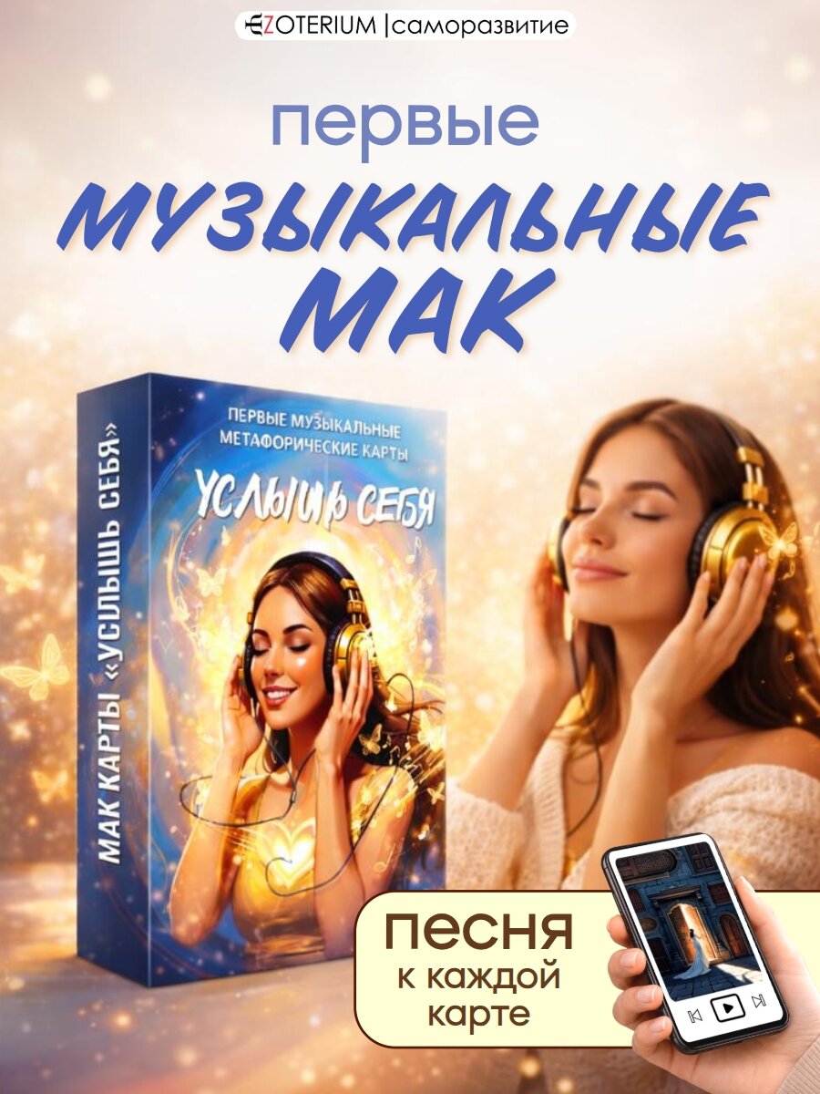 Метафорические карты МАК с расшифровкой "Услышь себя" EZOTERIUM
