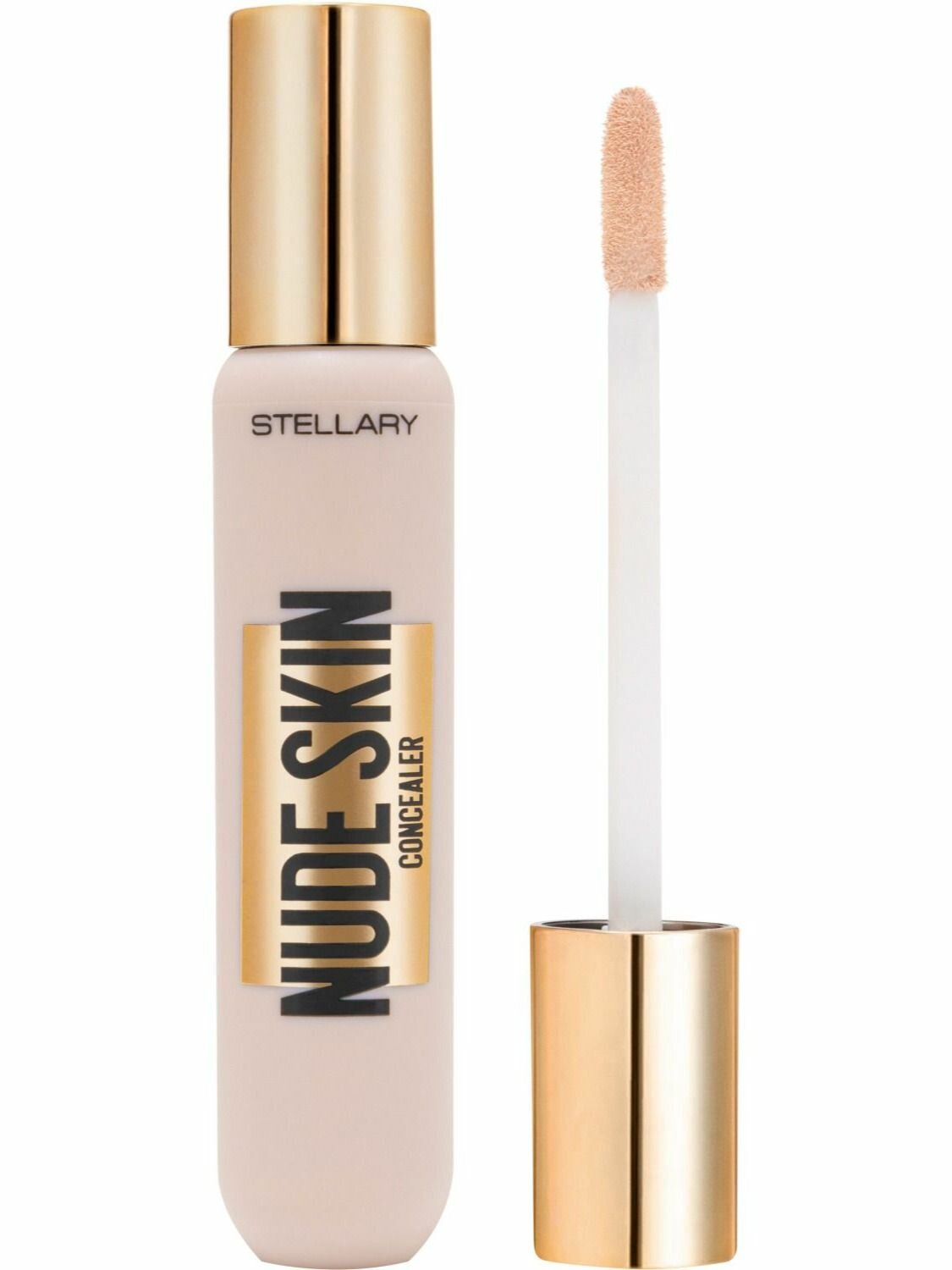 Stellary Кремовый консилер для лица 01 Слоновая кость Nude skin с аппликатором