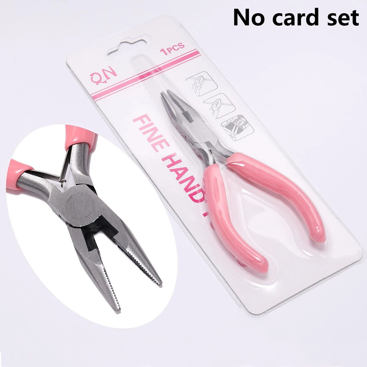 Розовые плоскогубцы для ювелирных работ, цвет Pliers Toothed