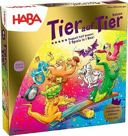 Детская настольная игра Haba - Tier auf Tier Deluxe/Пирамида животных: Делюкс , от 6 лет - 2012205001