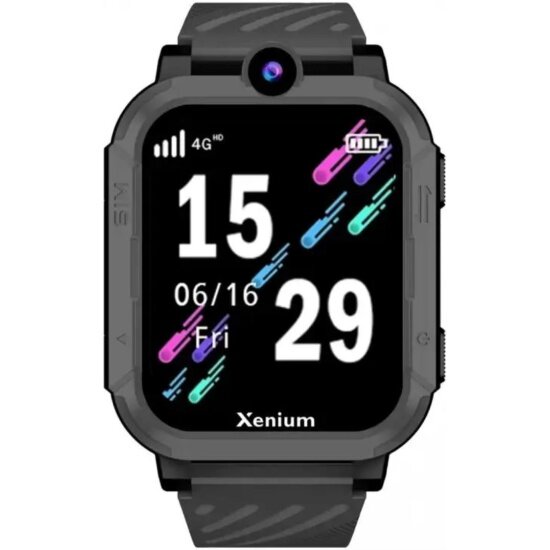 Детские умные часы Xenium W600 1.83" AMOLED темно-серый