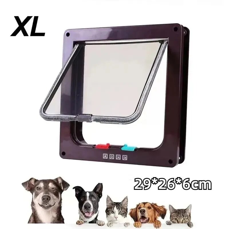 Дверца для кошек барсик Цвет: Капучино. Дверка для животных 28.5*25*5.7cm