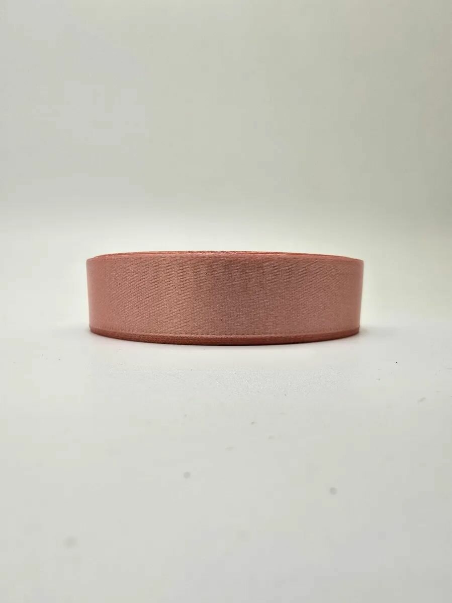 Лента атласная "Пепельная Роза", ширина 20 мм, длина 25 ярдов, для шитья, упаковки подарков и декора