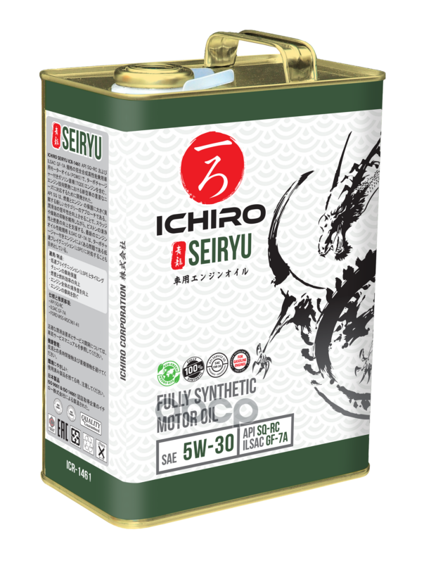 ICHIRO 5W-30 SEIRYU SQ-RC/GF-7A , 4л, (синт. мотор. масло)