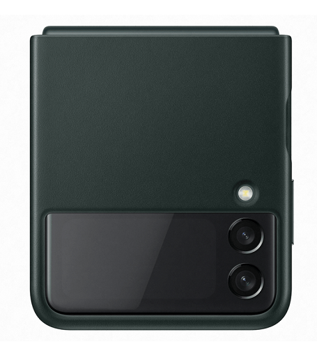 Чехол-накладка Samsung Flip3 EF-VF711LGEGRU зеленый Leather Cover