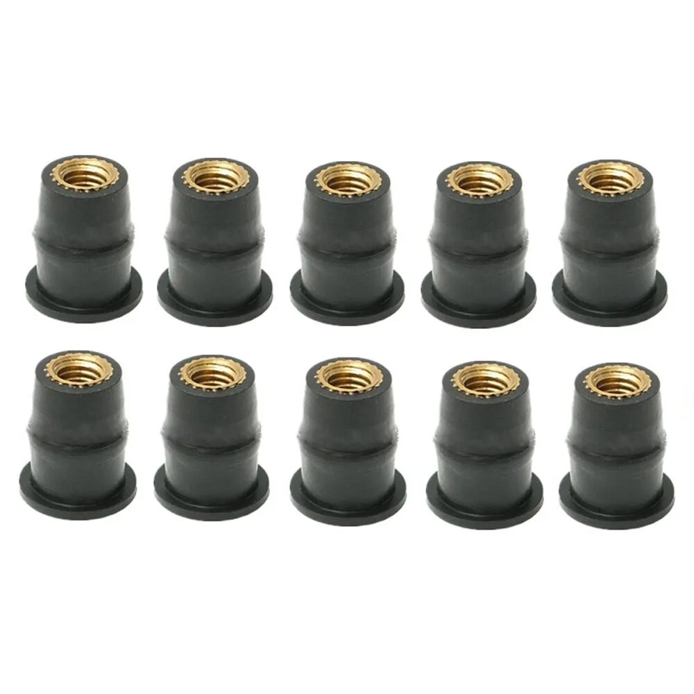 Гайка автомобильная, Гайка крепежная М6 х 1, 10 шт.