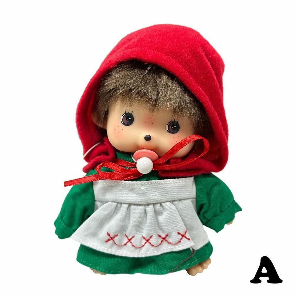 Monchhichi Monkiki Плюшевая кукла Красная Шапочка Игрушка в подарок 15 см