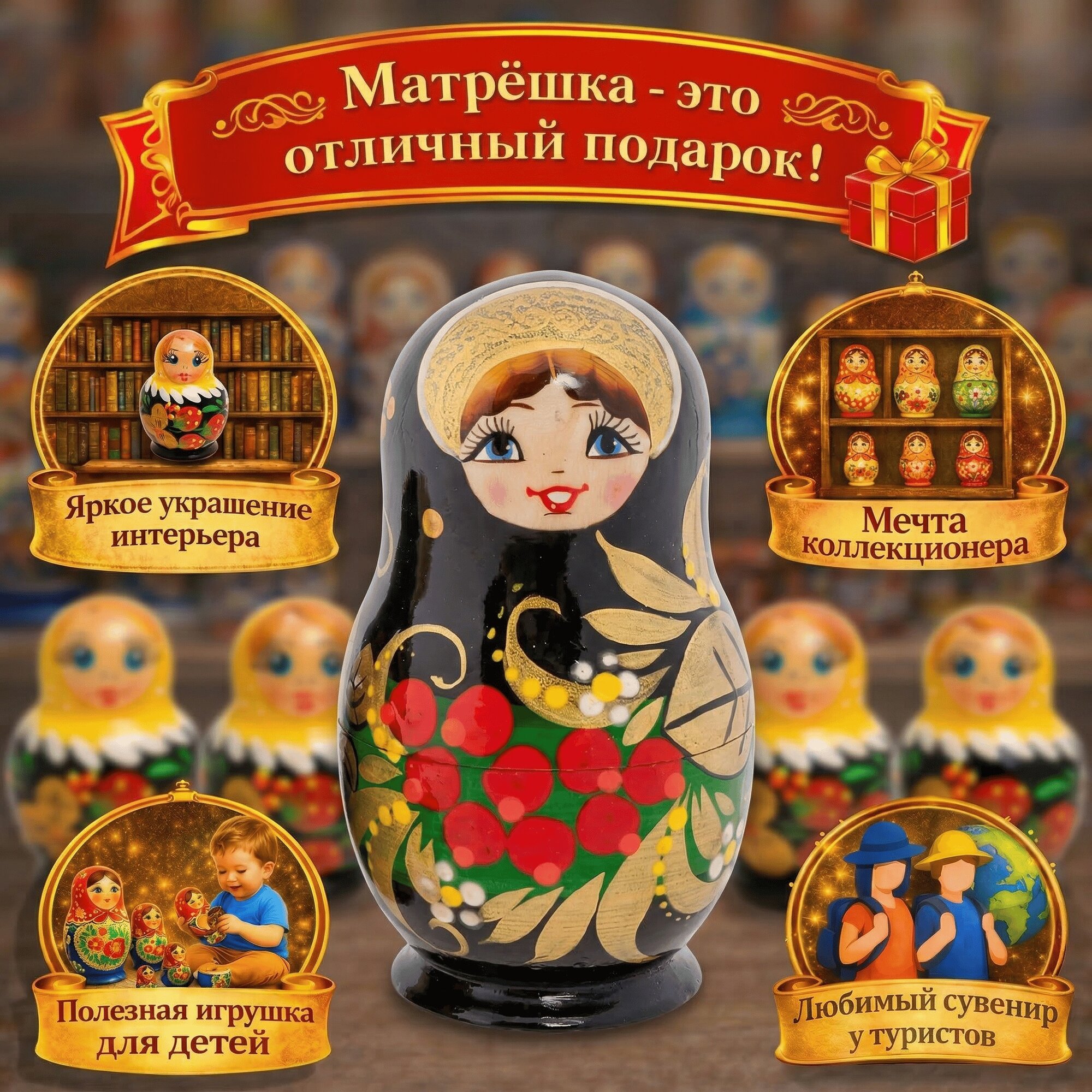 Матрешка Марфа Благородная — фото 1