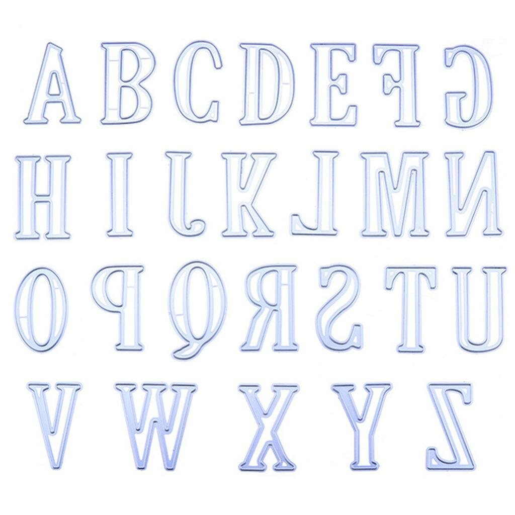 Алфавитные штампы для вырезания