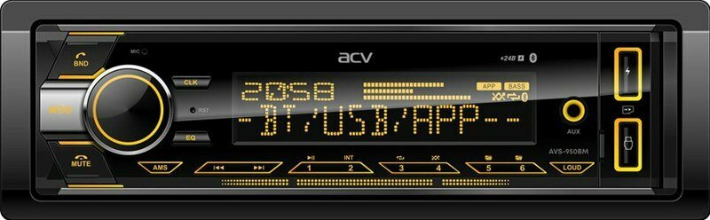 Автомагнитола ACV MP3/WMA AVS-950BM 24V, мультицвет