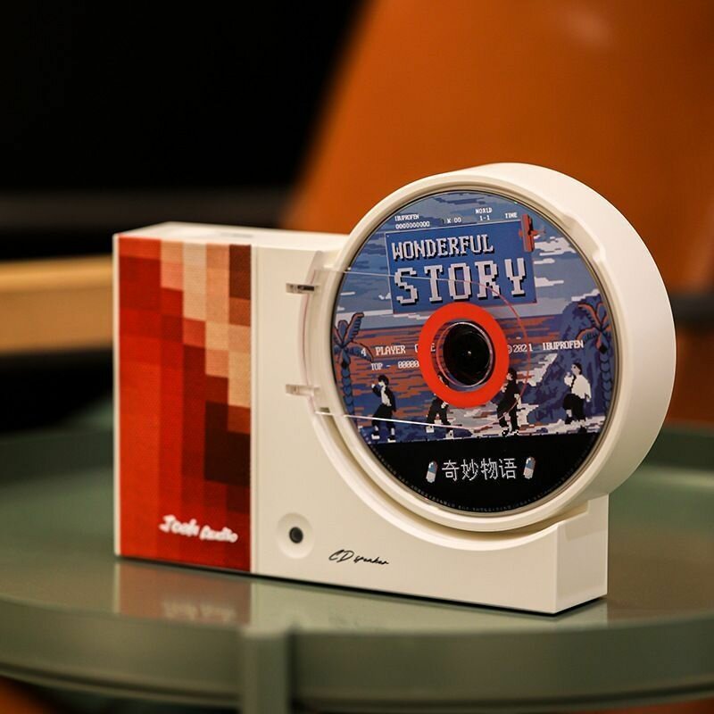 TARRE Плеер Joek Audio CD, настенный блютуз-колонка, беспроводное управление, встроенная батарейка, Музыкальный плеер HiFi