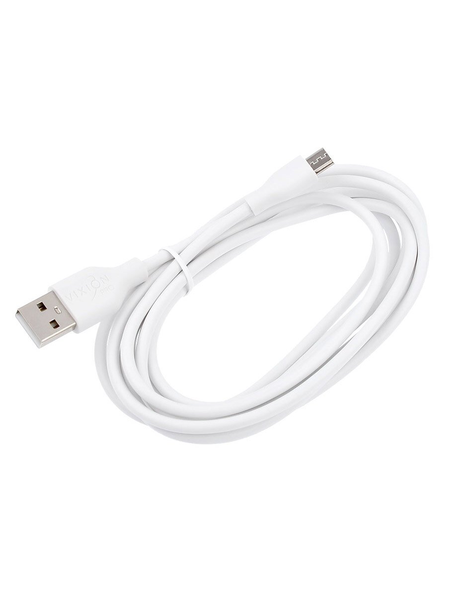 Кабель Vixion Pro, 2м, USB -microUSB, белый