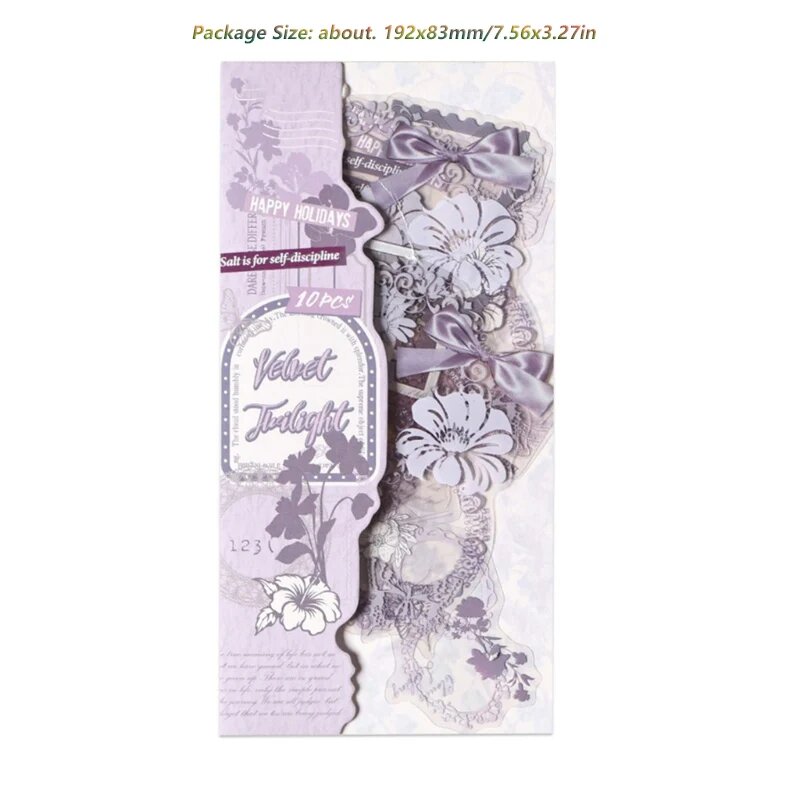 Наклейки для скрапбукинга Velvet Twilight, 10 шт, Style 18-1 sets