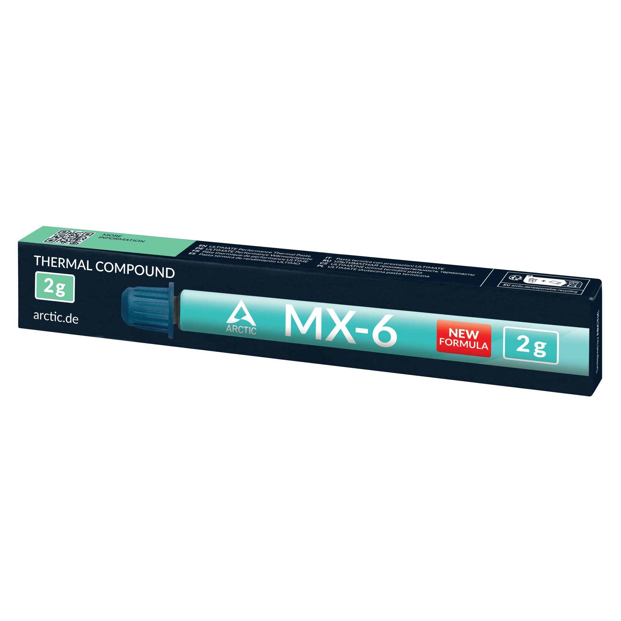 Термопаста ARCTIC Cooling MX-6 (2 грамма) 7.5 W/mK (ACTCP00079A)