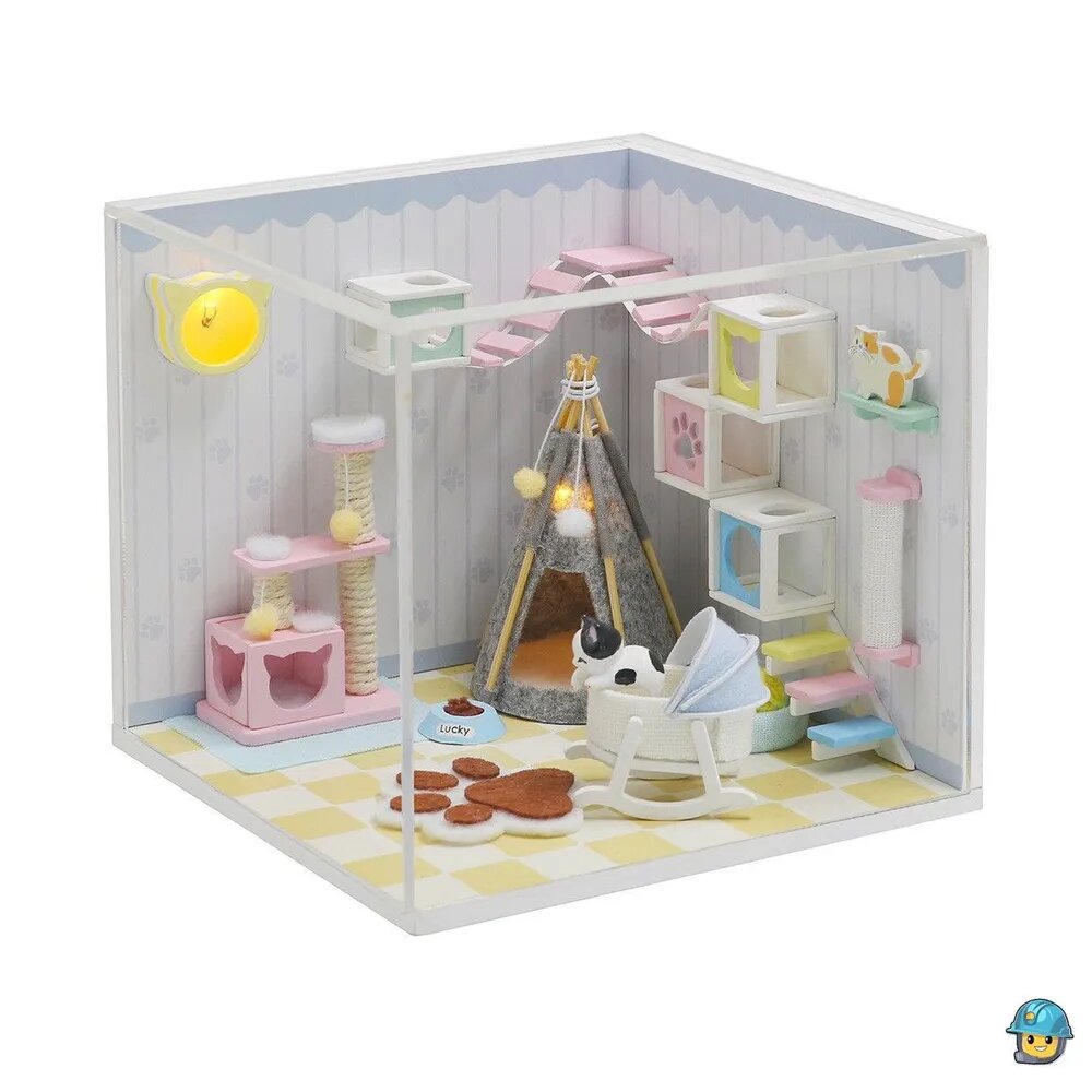 Румбокс. Интерьерный конструктор DIY MINI House для кошек 130*130*110