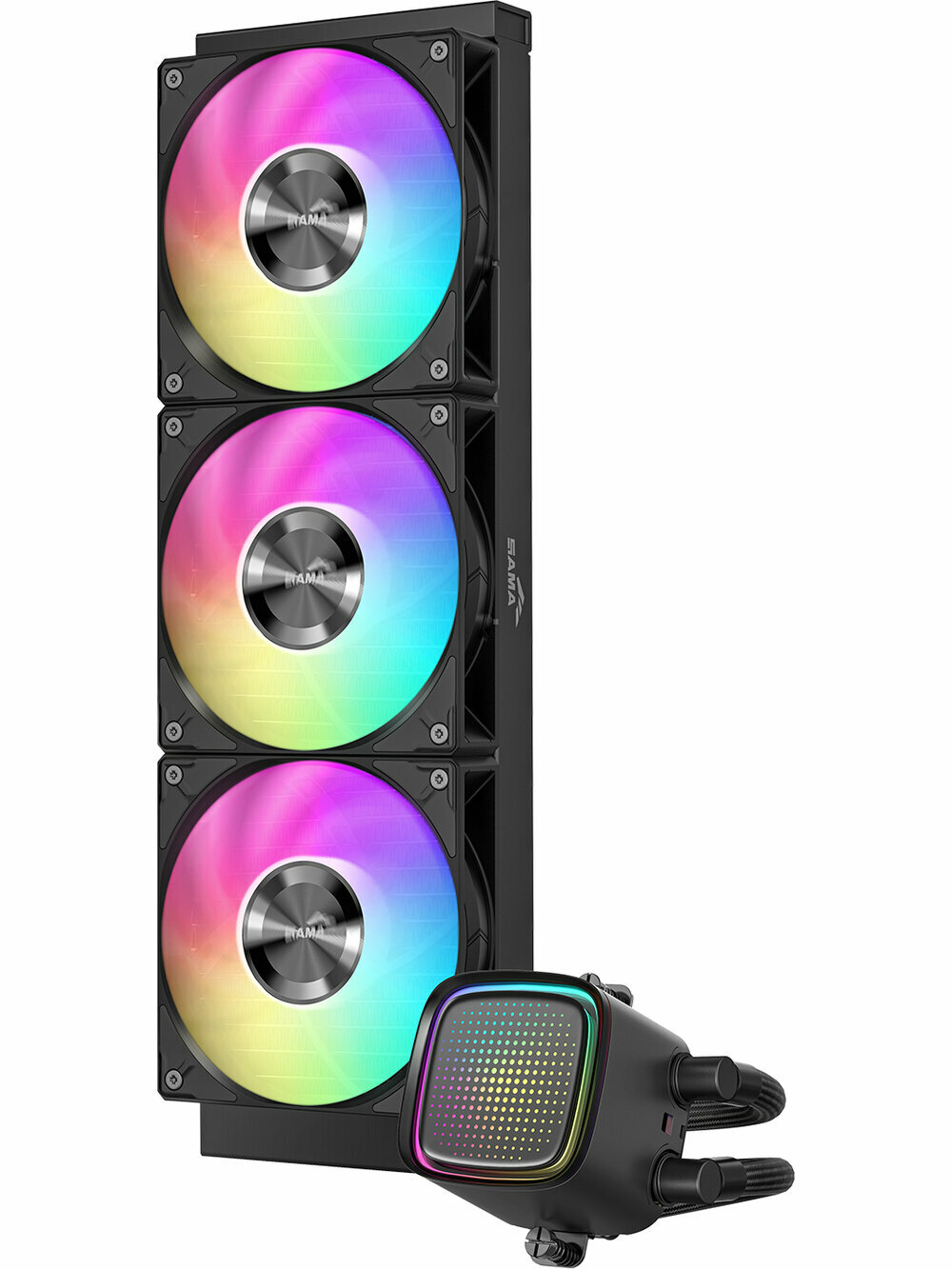 Система жидкостного охлаждения SAMA L50 360BK ARGB Black (L50-BKWAYX03-G)