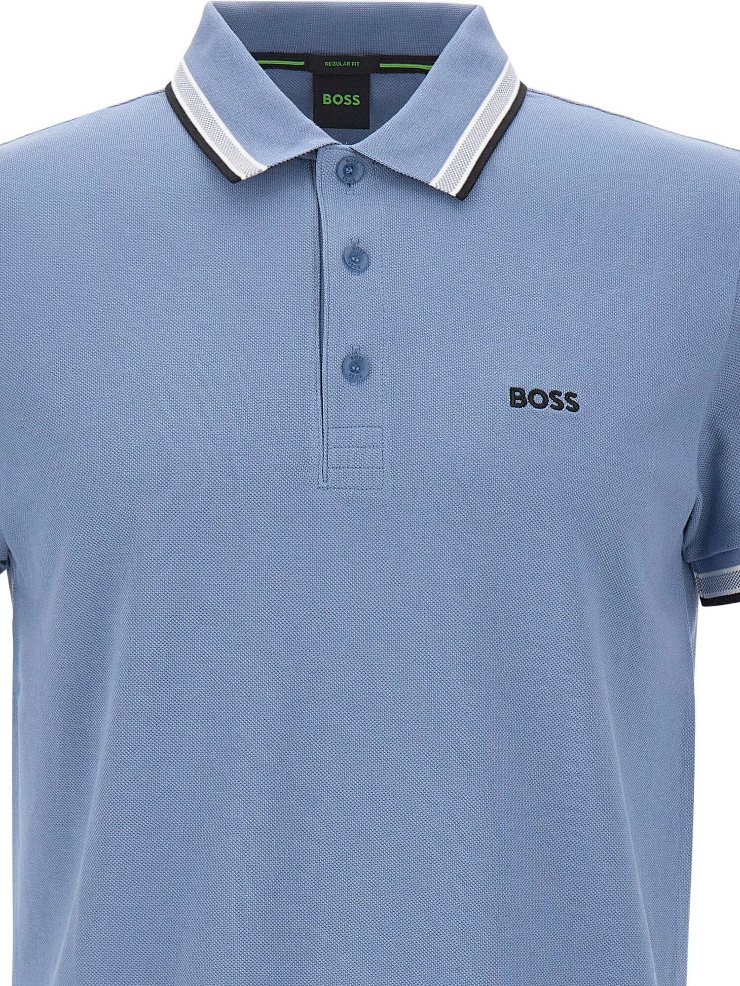 Поло BOSS, размер 2XL, cиний — фото 1