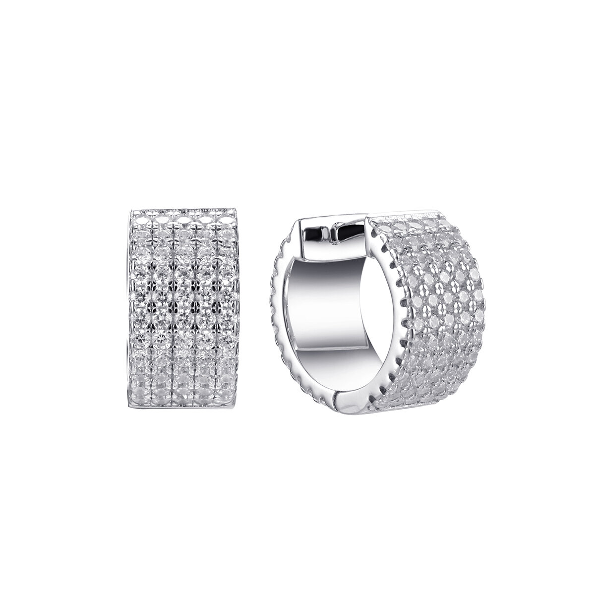 Серьги, серебро, 925 проба, фианит