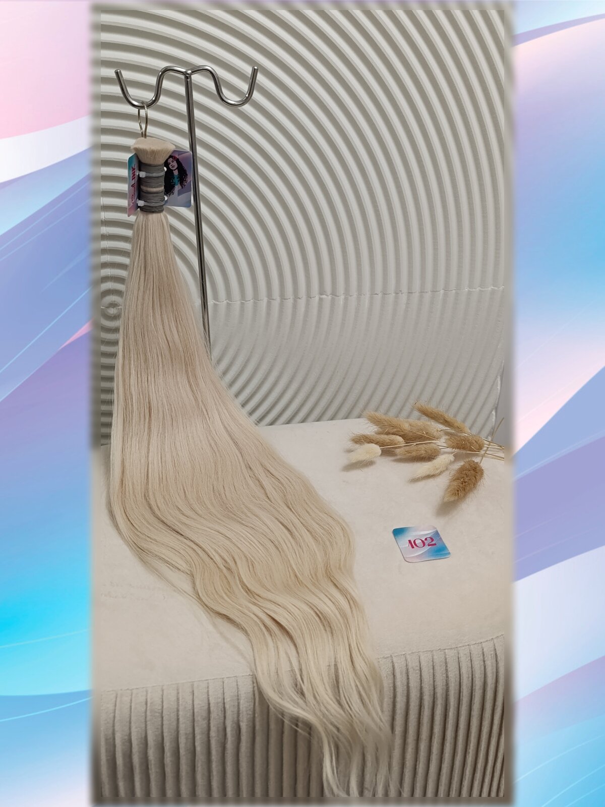 Волосы для наращивания CurlLink, натуральные, волнистые, кудрявые, 60 см