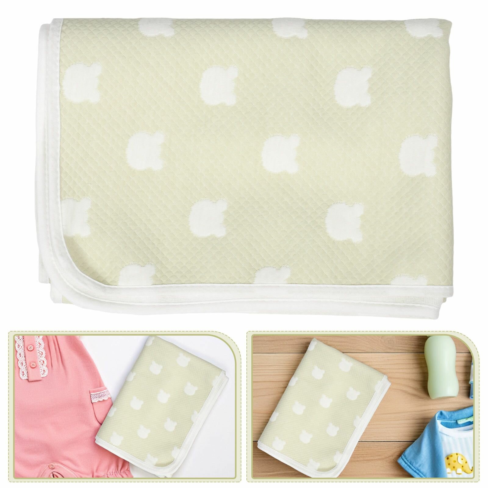 Многоразовый Водонепроницаемый Наматрасник: Дышащий Защитный Чехол Для Кроватки, Подходит Для Младенцев И Взрослых, 1Шт