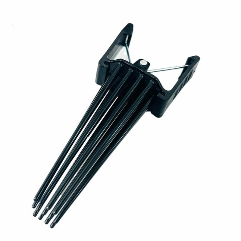 Объемная заколка-гребень для тонких волос, Черный - Базовая модель