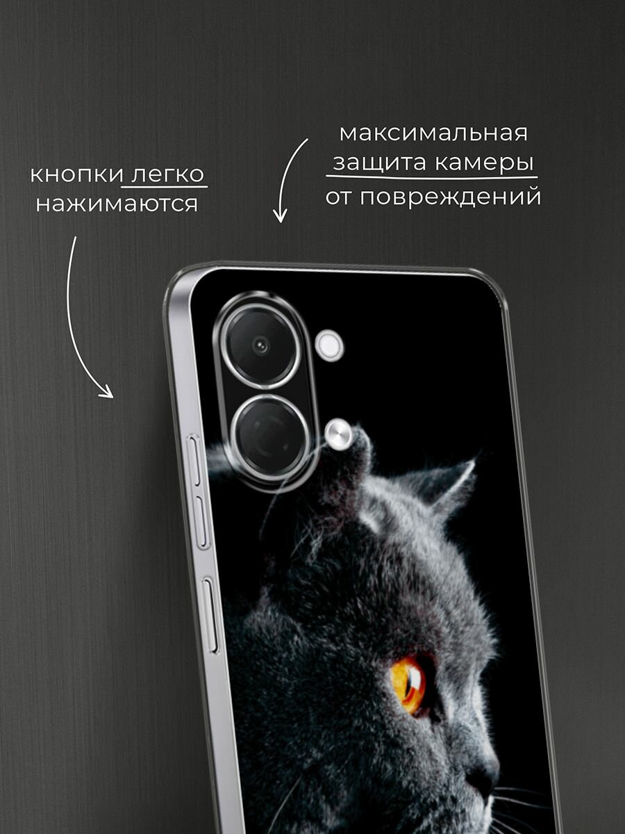 Чехол на Tecno Spark Go 3 / Текно Спарк Го 3 с принтом Благородный кот британец — фото 1