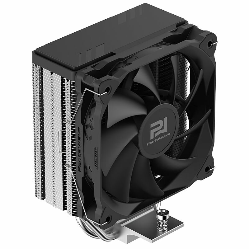 Кулер PentaWave PC-Z03C SRB LGA115X/1200/1700/AM4/AM5 (TDP 205W, 1*120mm PWM Fan, 3 тепловые трубки 6мм, 600-1750RPM, 12-29,5dBa)