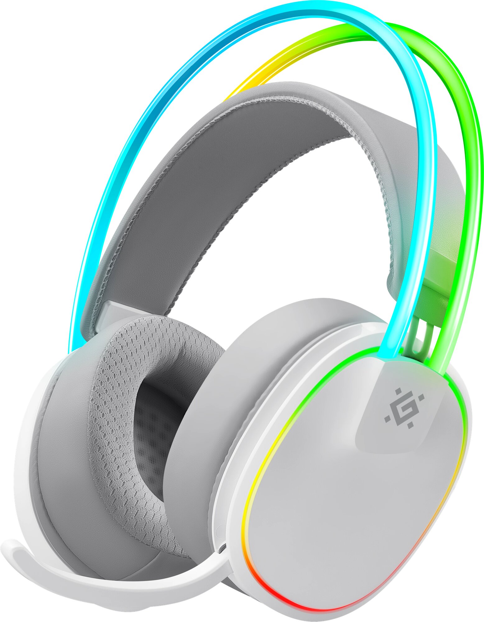 Наушники игровые с микрофоном (64695) Tsunami BT/2.4G, белый