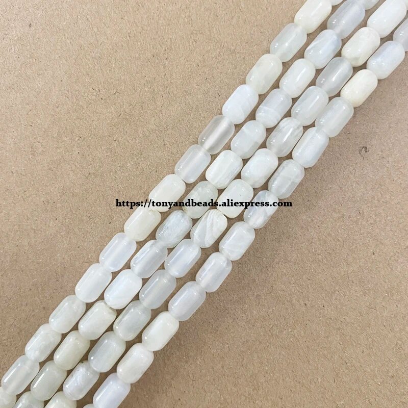 Бусины из натурального камня Tony and Beads 20 шт. Белый, White Moonstone