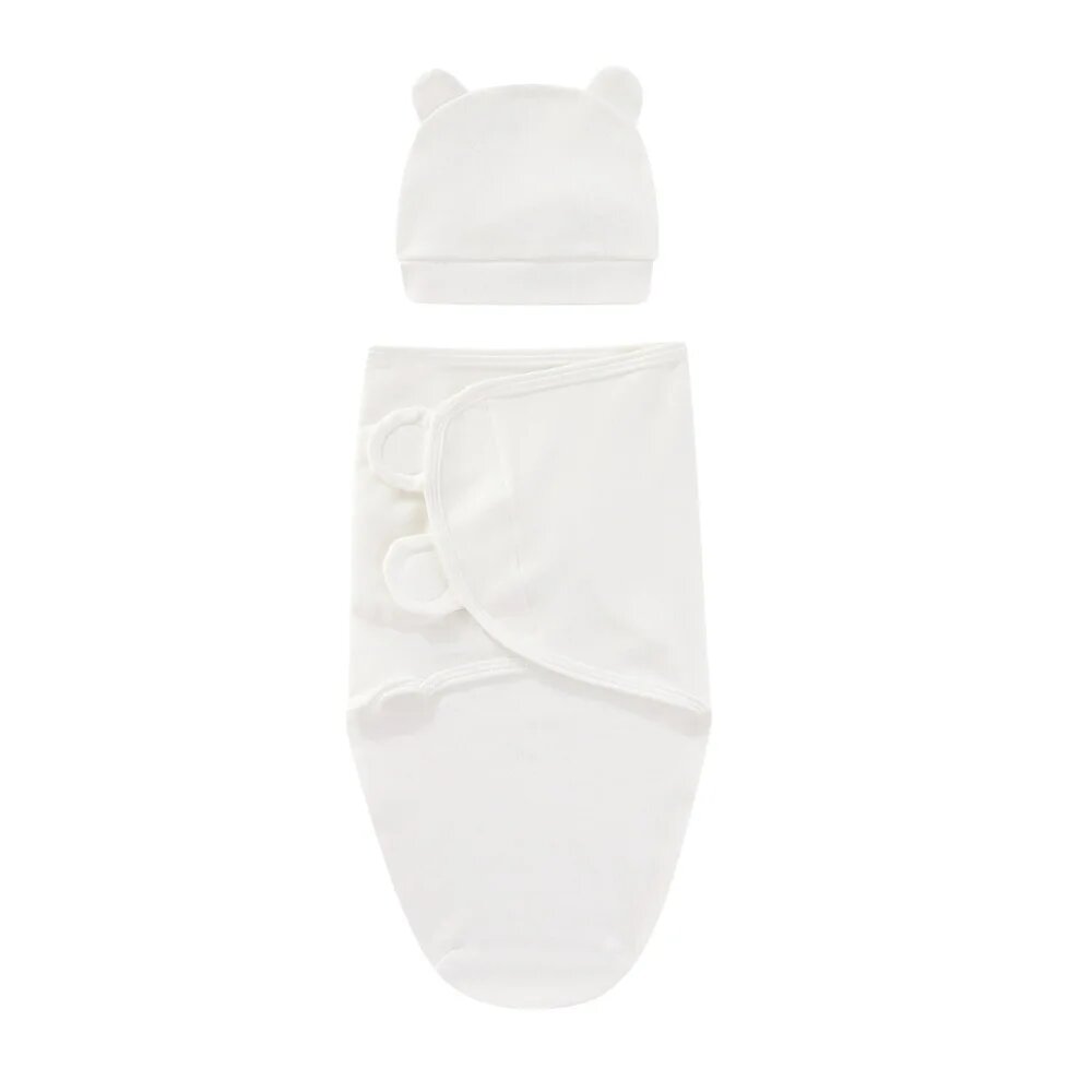 Хлопковое одеяло-кокон FUYAOZHISHANG для новорожденных White