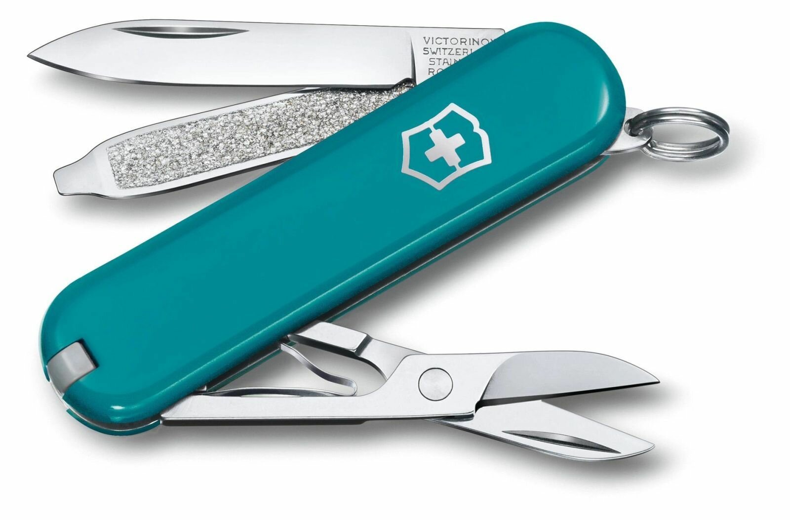 Нож перочинный VICTORINOX Classic SD Mountain Lake 58 мм, 7 функций (0.6223.23G)