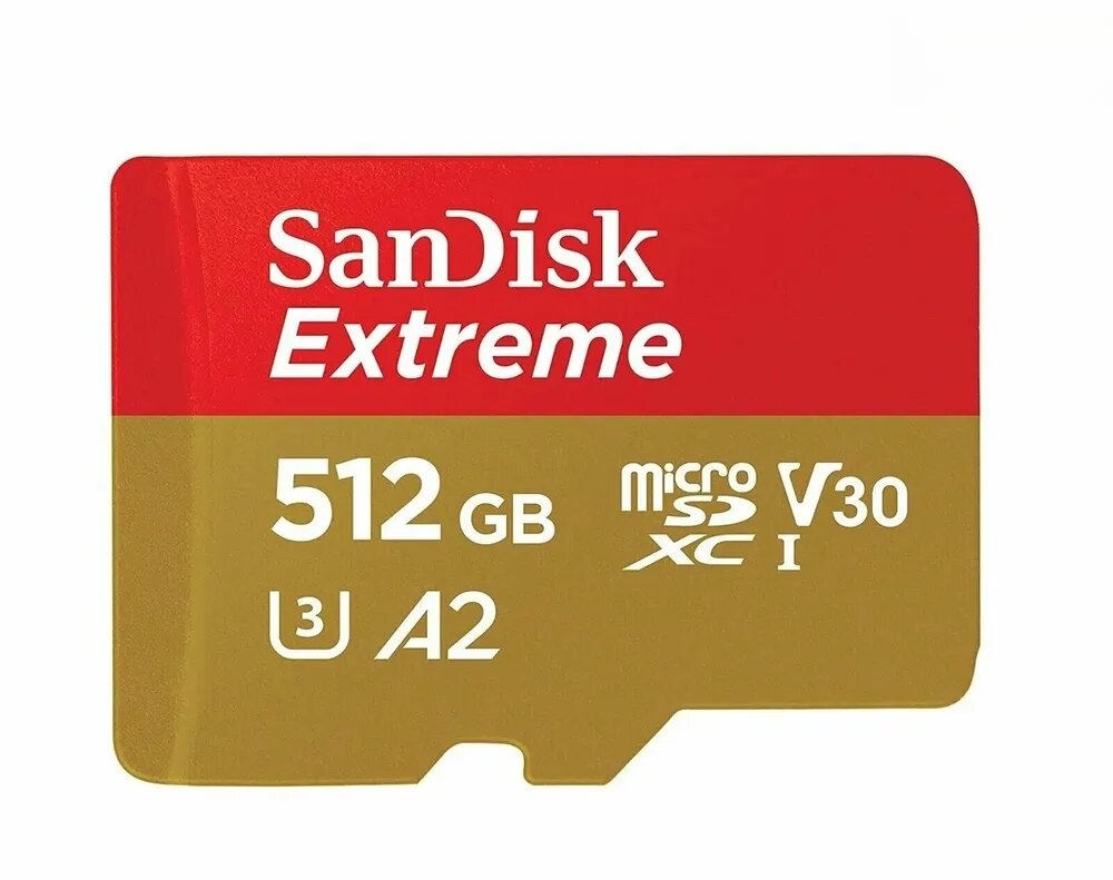 SanDisk MicroSDXC 512 GB Extreme (SDSQXAV-512G-GH3MA) - micro sd 512 Гб Карта памяти
