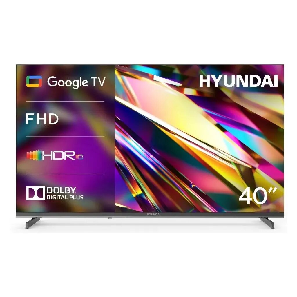 40" Телевизор Hyundai H-LED40BS5011 FULL HD, смарт ТВ, Google TV, черный