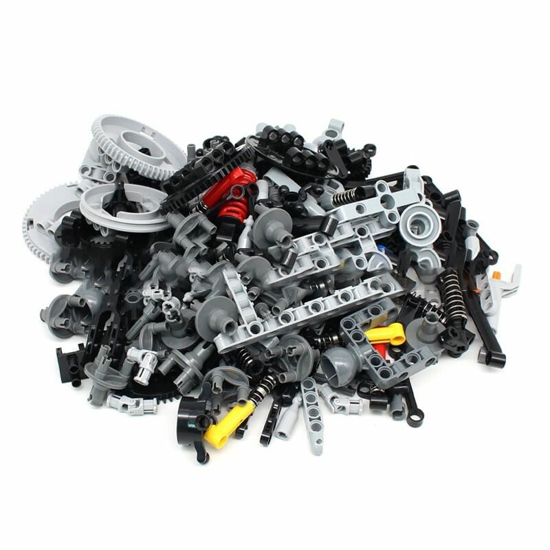 Набор конструкторских деталей 148 шт, шестерни, амортизаторы, крепеж, аксессуары для сборки игрушечных машин и роботов, Совместимо с Lego.