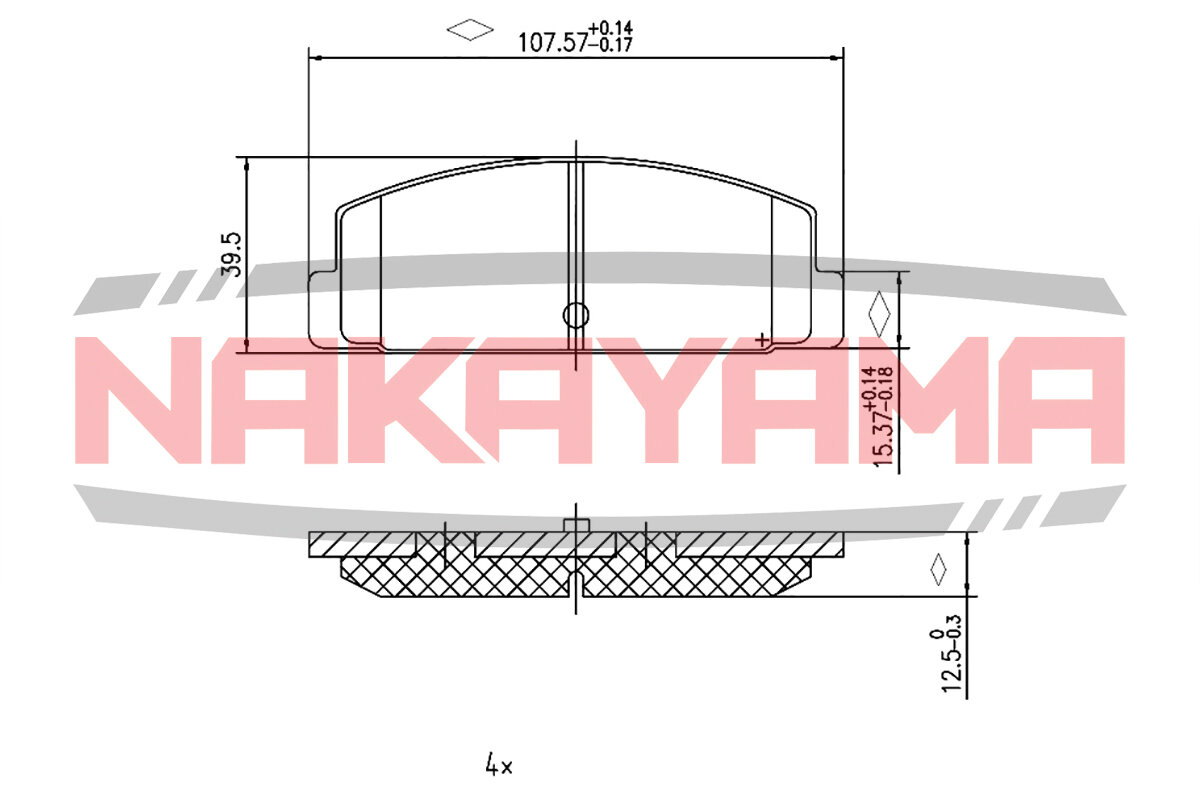 Торм. Колодки задние MAZDA 626 GF 97-, 6 02- ,323